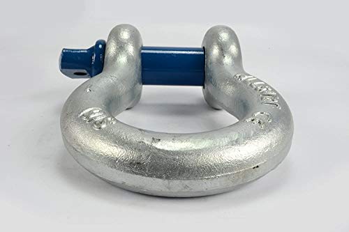 TEMCo 1" x 8.5 Ton D Ring Bow Shackle with Screw Pin Clevis (Rigging/Towing/Off Road) 1 Lot