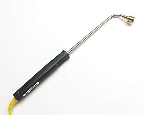 Digital k-Type Thermocouple Thermometer with Angled High Temperature Surface Probe Sensor