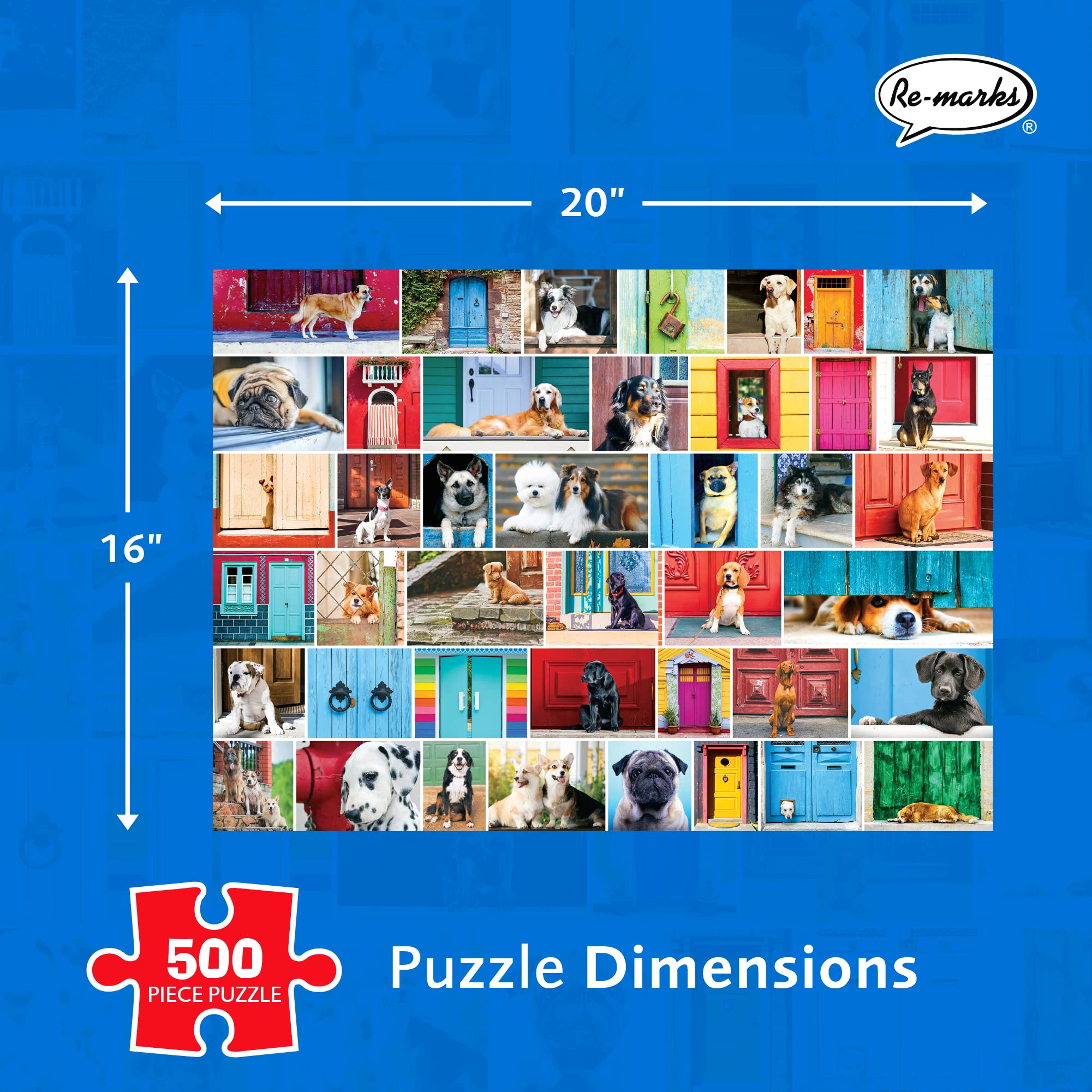 Re-marks Window Seat 1000-Piece Animal Puzzle for All Ages