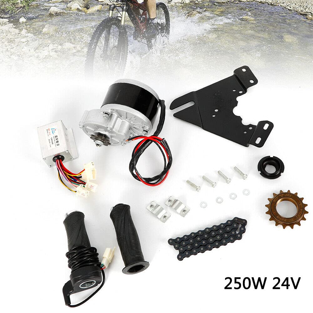 CHUNILLE Electric Conversion Kit Electric Bicycle Hub Motor Kit Electric Bike 250W 24V for 16-28" E-Bike 18/24