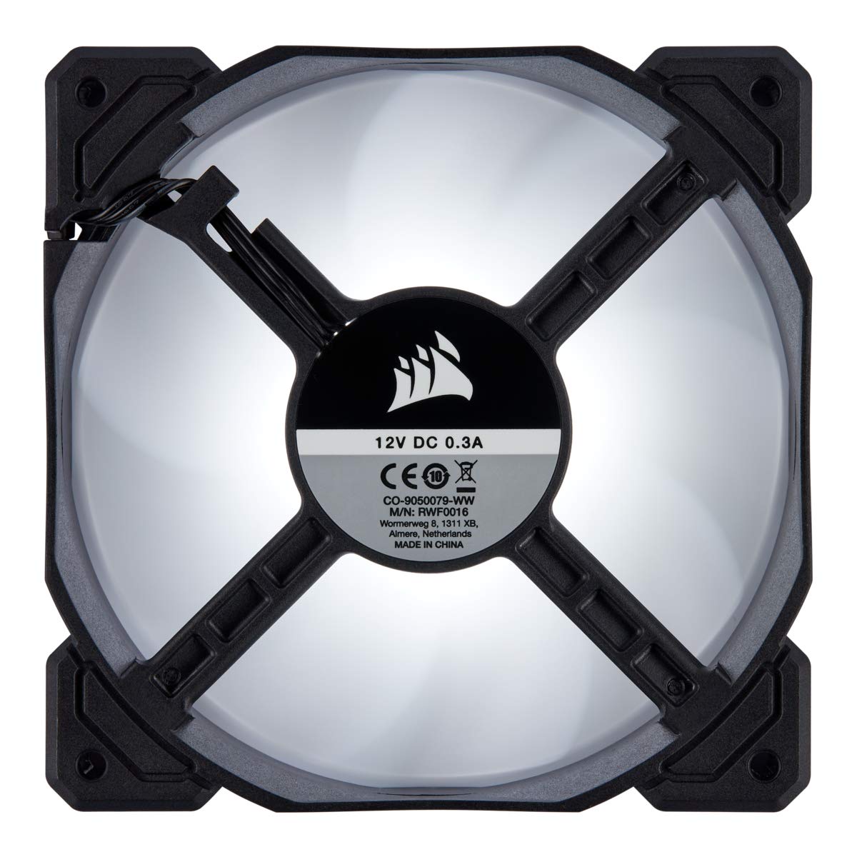 Corsair AF120 LED Low Noise Cooling Fan Triple Pack For Desktop - White Cooling