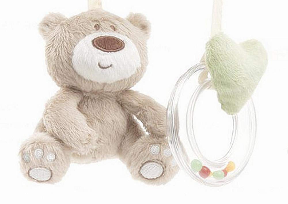 Musical Activity Spiral Car Seat Toys – Elegant Plush Toy for Cot Pram Crib Stroller with Hanging Rattles Soft Interactive Toy for Infants for Boys and Girls 1 Month +