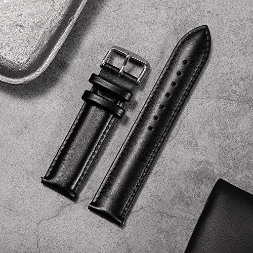 JL-BAND 5 colors optional Quick release strap leather strap full grain strap suitable for 18mm, 19mm, 20mm, 21mm, 22mm, 23mm, 24mm (choose the appropriate size)