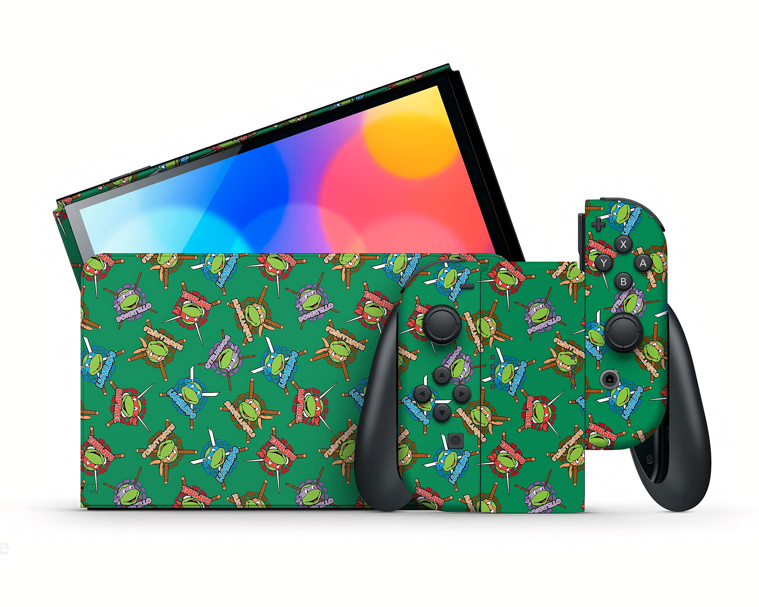 Classic Photo Turtles American Movie Full Wrap Skin for Switch Oled Protector Decal Cover Matte Vinyl Decal Stickers
