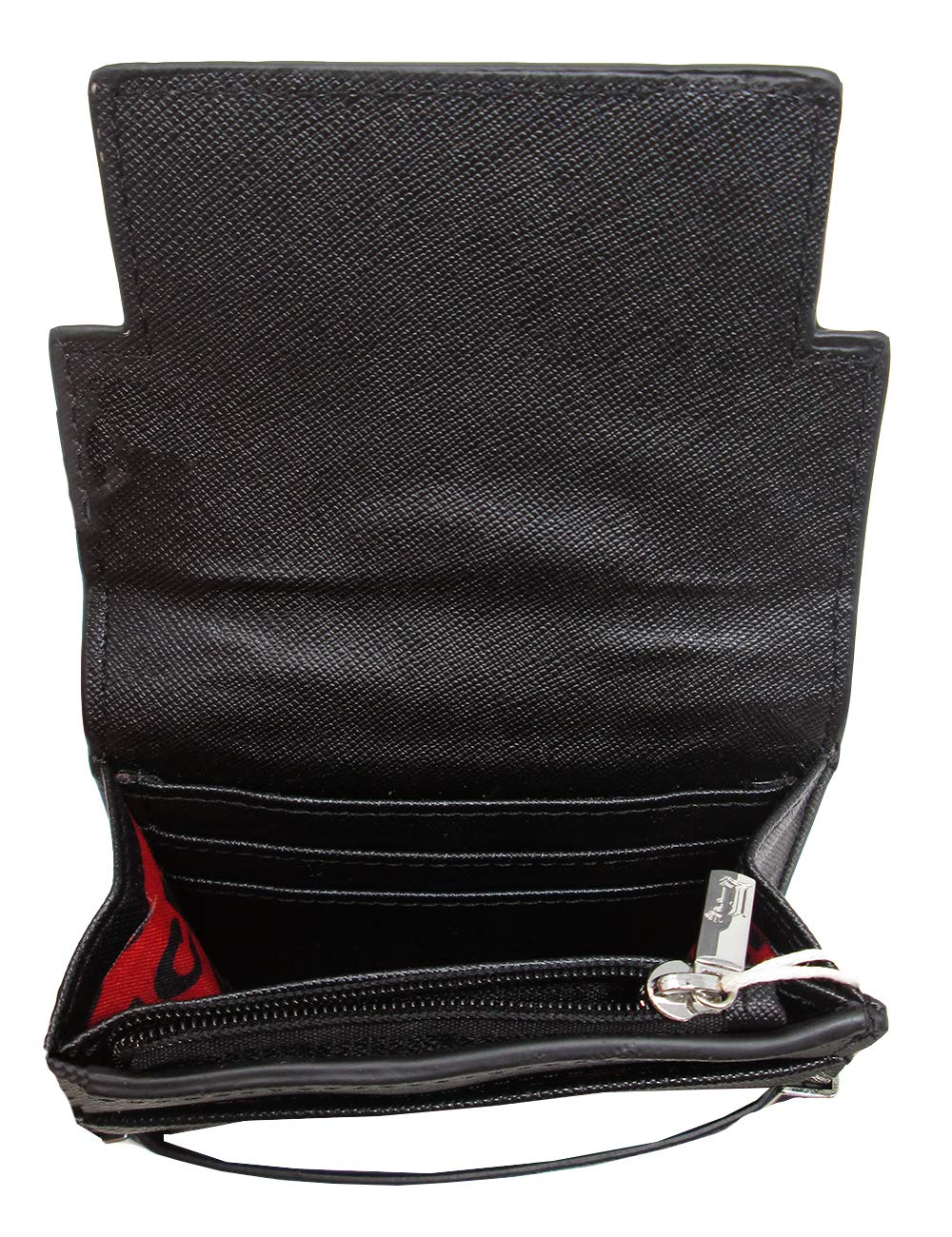 Loungefly x Disney Mickey Mouse Flap Mini Wallet (Black/Red, One Size)