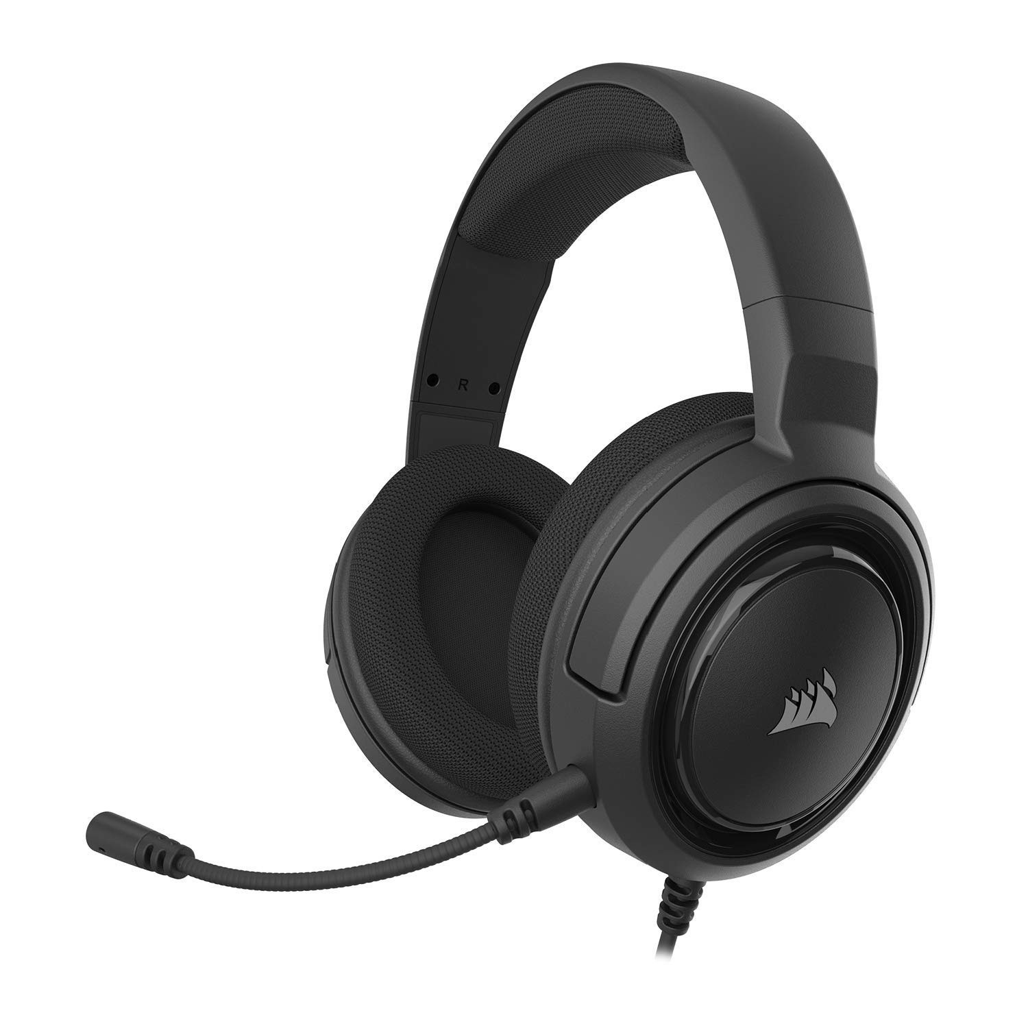 Corsair HS45-7.1 Virtual Surround Sound Gaming Headset w/USB DAC - Memory Foam Earcups - Discord Certified - Works with PC, Xbox Series X, Xbox Series S, PS5, PS4, Nintendo Switch - Carbon (Renewed)