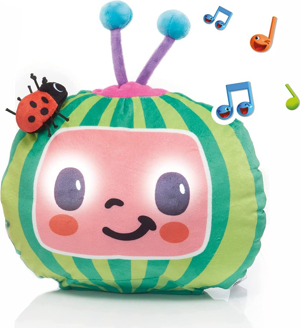 Wow! PODS Stuff CoComelon Toys Musical Sleep Soother | Pre-School Learning Plush Toy That Plays 6 Bedtime Songs Plus Night Light | for Toddlers, Girls and Boys | Ages 2+