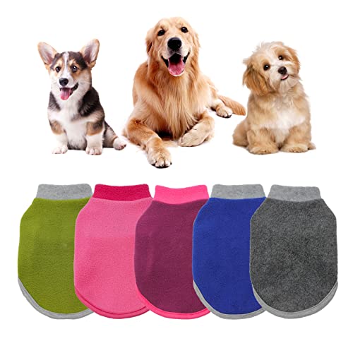 Dog Sweaters for Small Medium Dogs Lightweight Stretchy Fleece Vest Pullover Dog Coat Pet Dog Clothes Coats Pet Winter Clothes Puppy Sweaters for Dogs Pink XS