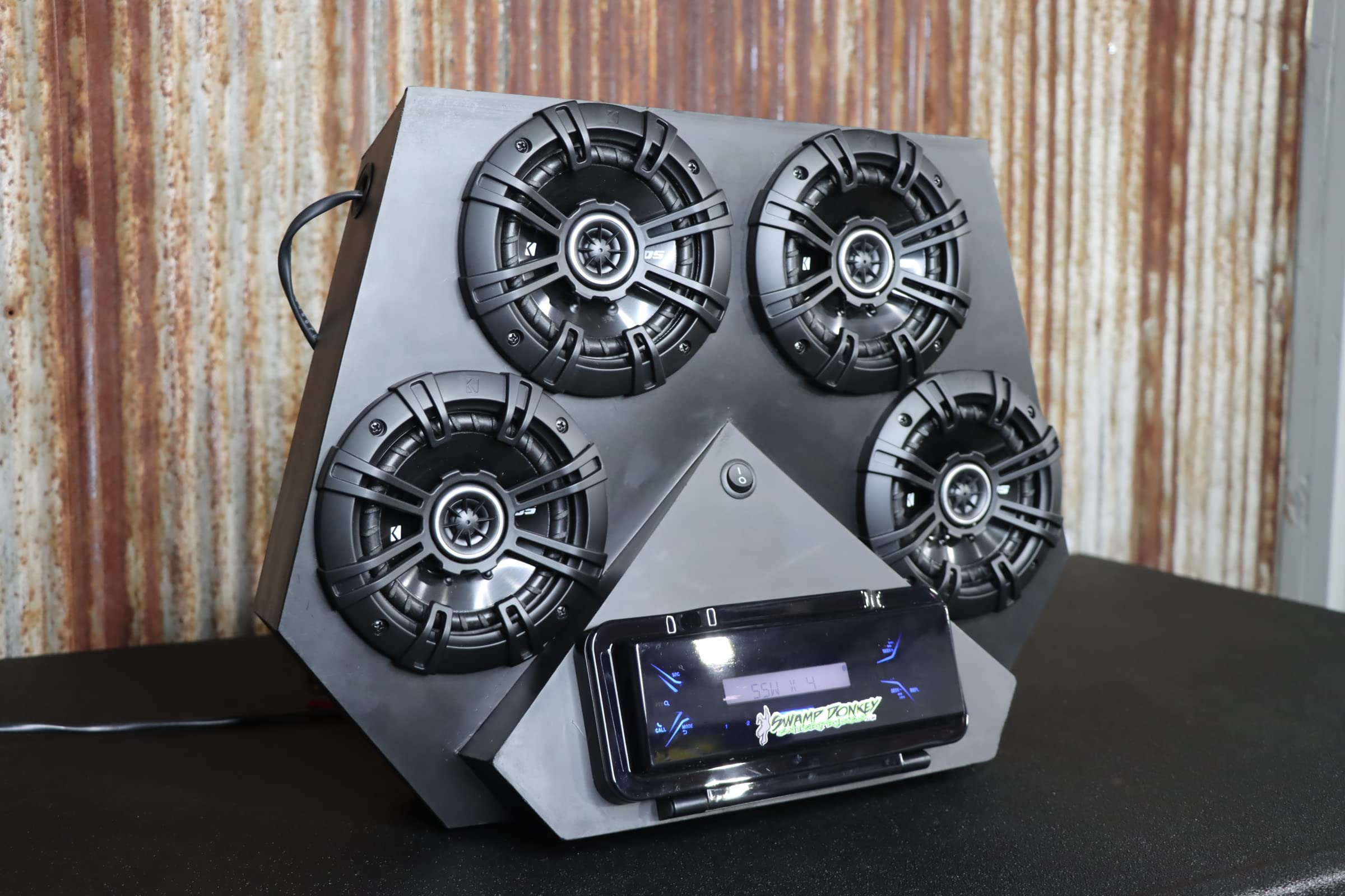 SD 2SBT4B2 -Polaris RZR BT Stereo System UTV Side by Side (4-5.25" Marine Speakers)