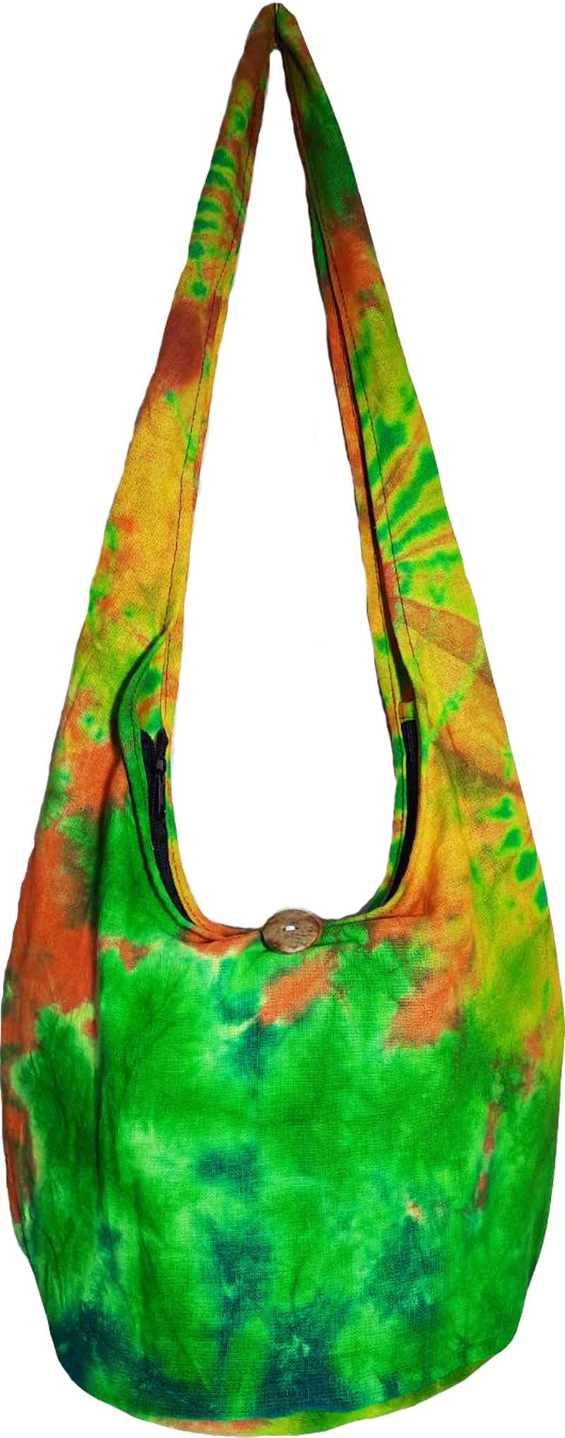 Lovely Creations Hippie Boho New Elephant Crossbody Bohemian Gypsy Sling Shoulder Bag Small Size (S White)