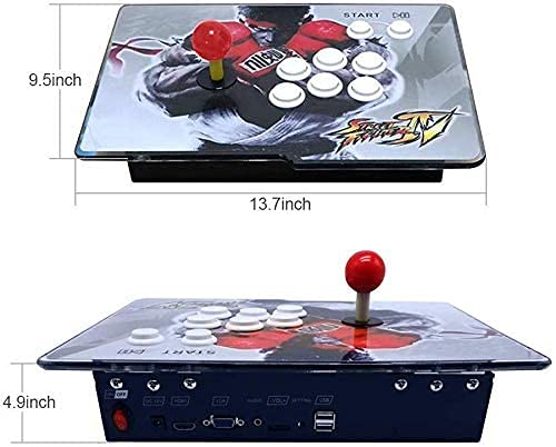XFUNY. Arcade Game Console 1080P 3D & 2D Games 8000 in 1 Pandora's Box 3D 2 Players Arcade Machine with Arcade Joystick Support Expand Games 8000+ for PC / Laptop / TV / PS3 (A)