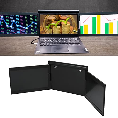 Dual Screen Laptop 13.3 Inch IPS Dual Extender Screen Full View Home Portable Green HDR Technology (X50-A US Plug)