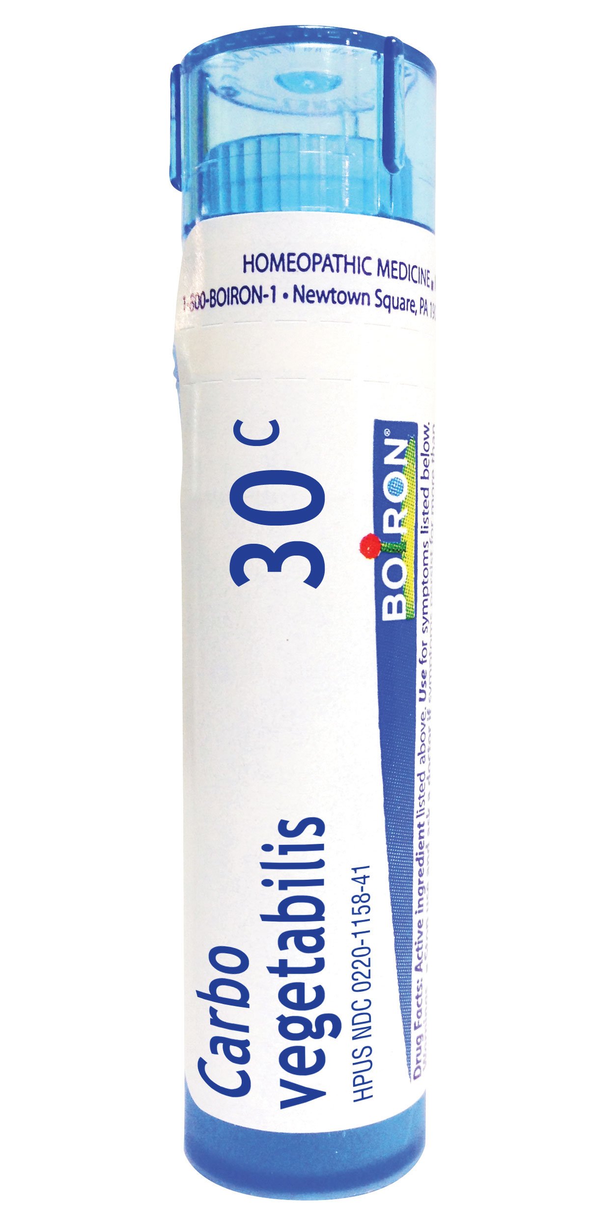 Boiron Homeopathic Medicine Carbo Vegetabilis, 30C Pellets, 80-Count Tubes (Pack of 5)