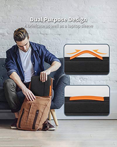 Inateck 13-13.3 Inch Sleeve Case Cover Protective Bag Ultrabook Netbook Carrying Handbag Compatible with 13 Inch MacBook Air/MacBook Pro(Retina) 2012-2015, 2016-2020, MacBook Pro 14 M1 2021 M2 2023
