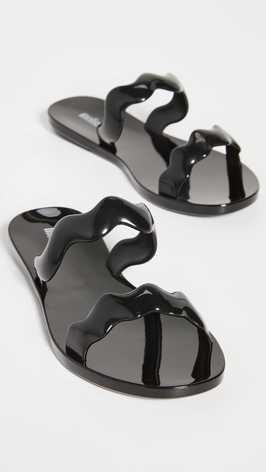 Melissa Women's Wind Sandals, Black, 8 Medium US