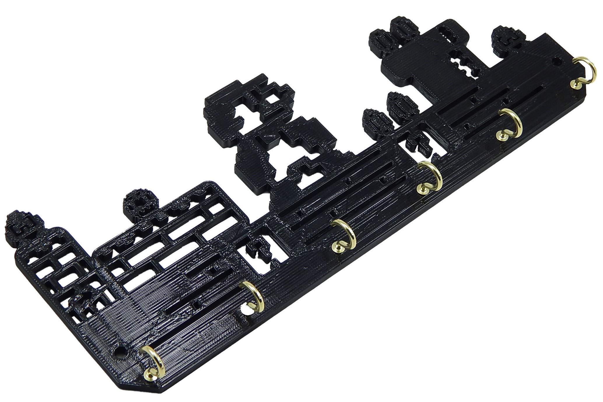 Medallurgy Video Gamer Wall Key Rack Holder Hanger Hooks Entryway Jewelry Organization Housewarming New Home Gift
