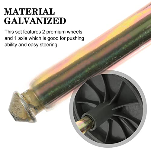 HANABASS Trash Can Replacement Wheel: Garbage Bin Wheel Wastebasket Pulley Wheel Replacement Parts Black