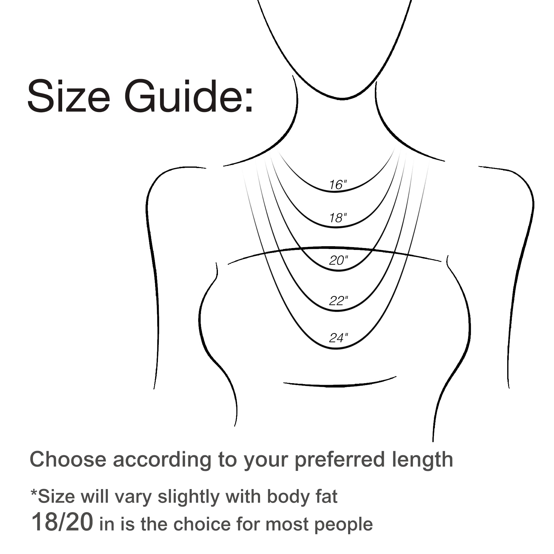 CLAVICHORD Snake Chain Necklace 1.5mm,925 Sterling Silver Chains for Women Thin Sliver Chain Length 18 Inch