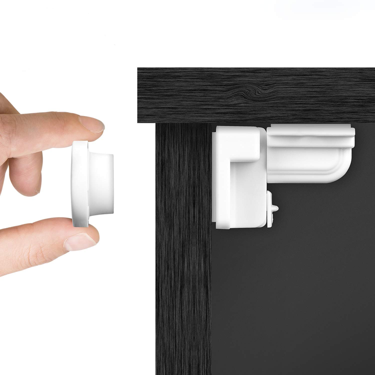 Cabinet Locks for Babies (12 Locks + 3 Keys) Double Key Design Child Locks for Cabinets with Extra Tape & Spare Screws Invisible Magnetic Cabinet Locks for Cabinets, Drawers, Cupboards