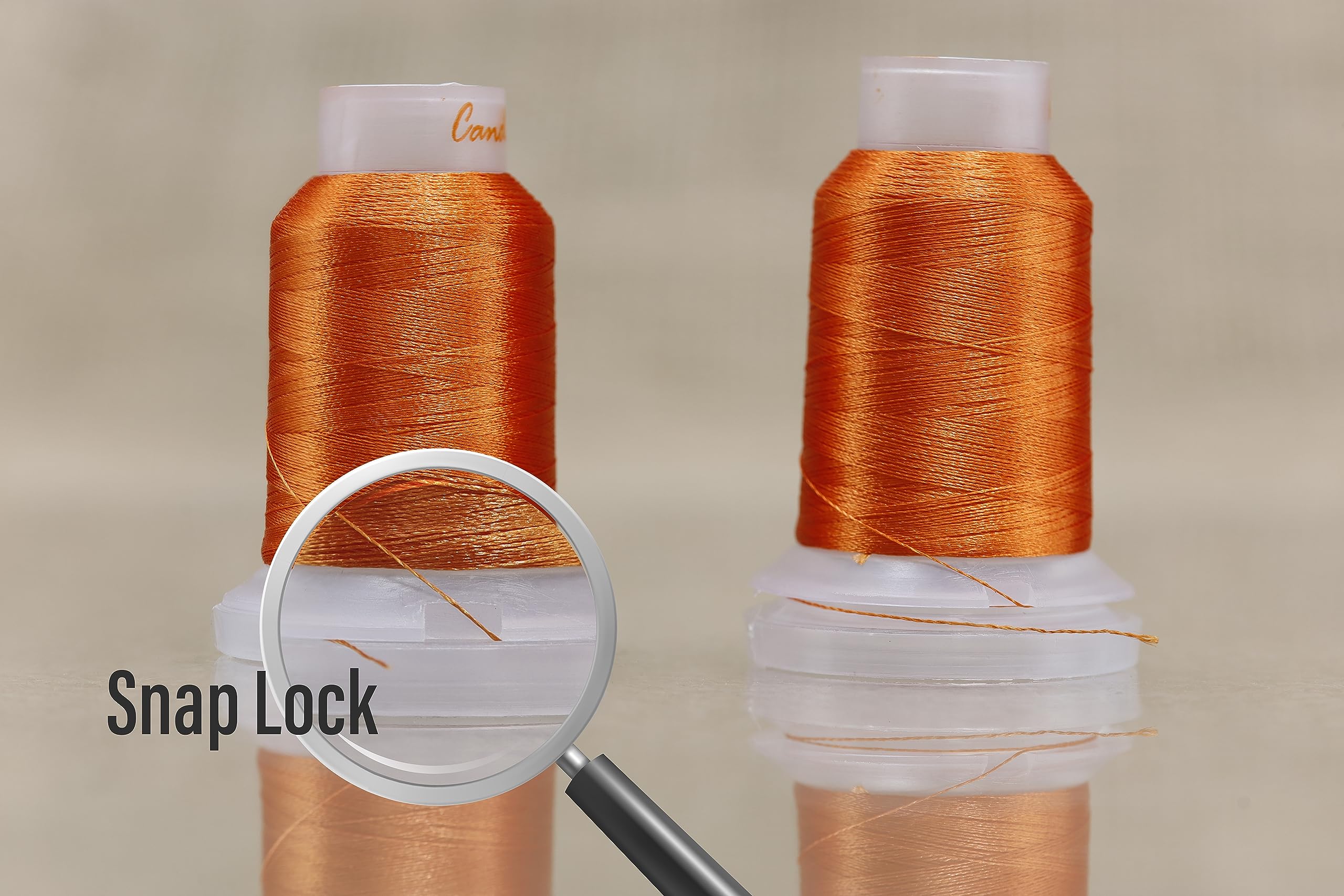 Candle 63 Colors Embroidery Machine Thread - Kit of Polyester Brother Thread Spools 500M (550 Yards) for Home Users
