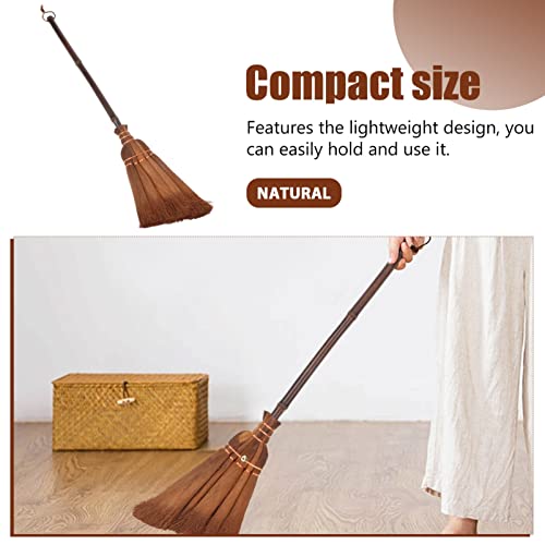 DOITOOL Broom Small Broom for Kids and Toddlers, Wood Handle Broom, Kids Size 23.2β, Toy Broom Cinnamon Broom
