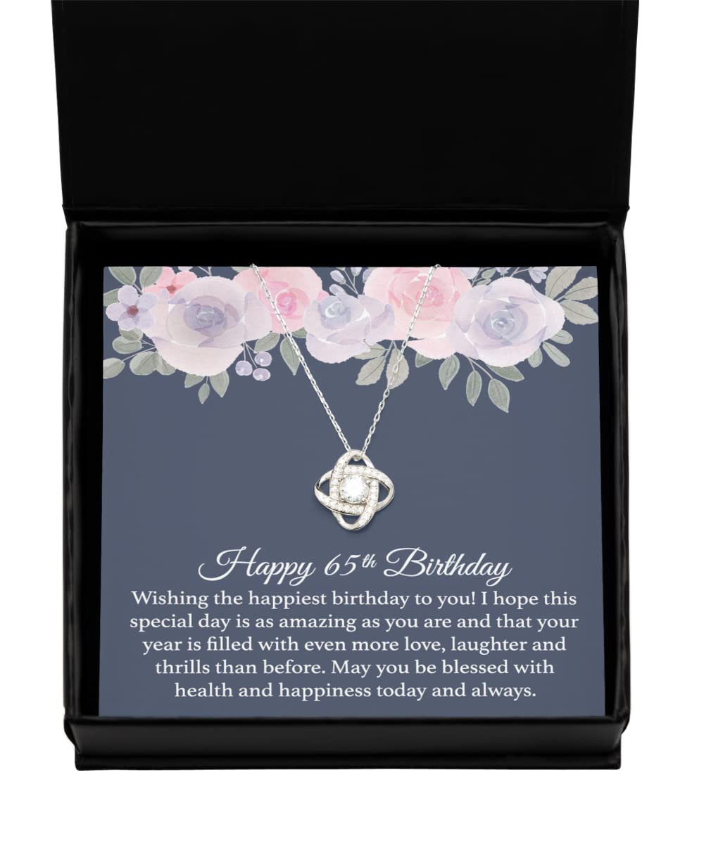 Coveted Goods 65th Birthday Gift for Women, Sterling Silver Necklace for 65 Year Old Woman’s Birthday