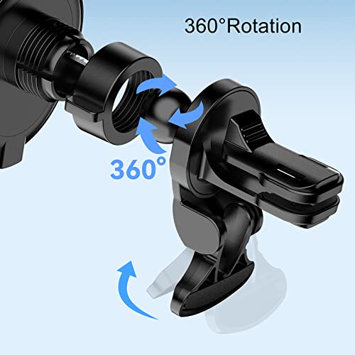 Qaqvav Magnetic Phone Holder for Car, Compatible with MagSafe Wireless Charger, 360° Adjustable Strong Magnetic for Car iPhone Holder Mount, Fit for iPhone 14 13 12 Pro Plus Max Mini