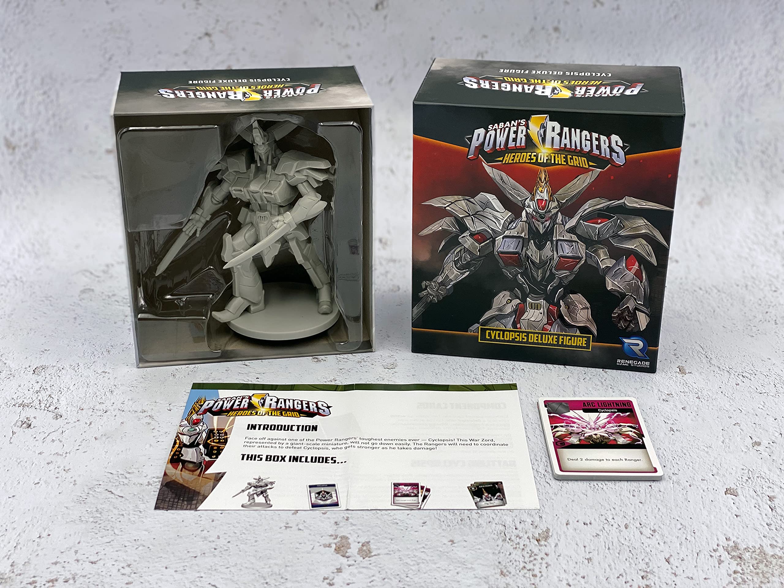 Renegade Game Studios Power Rangers: Heroes of The Grid Cyclopsis Deluxe Figure, Giant-Scale Miniature.