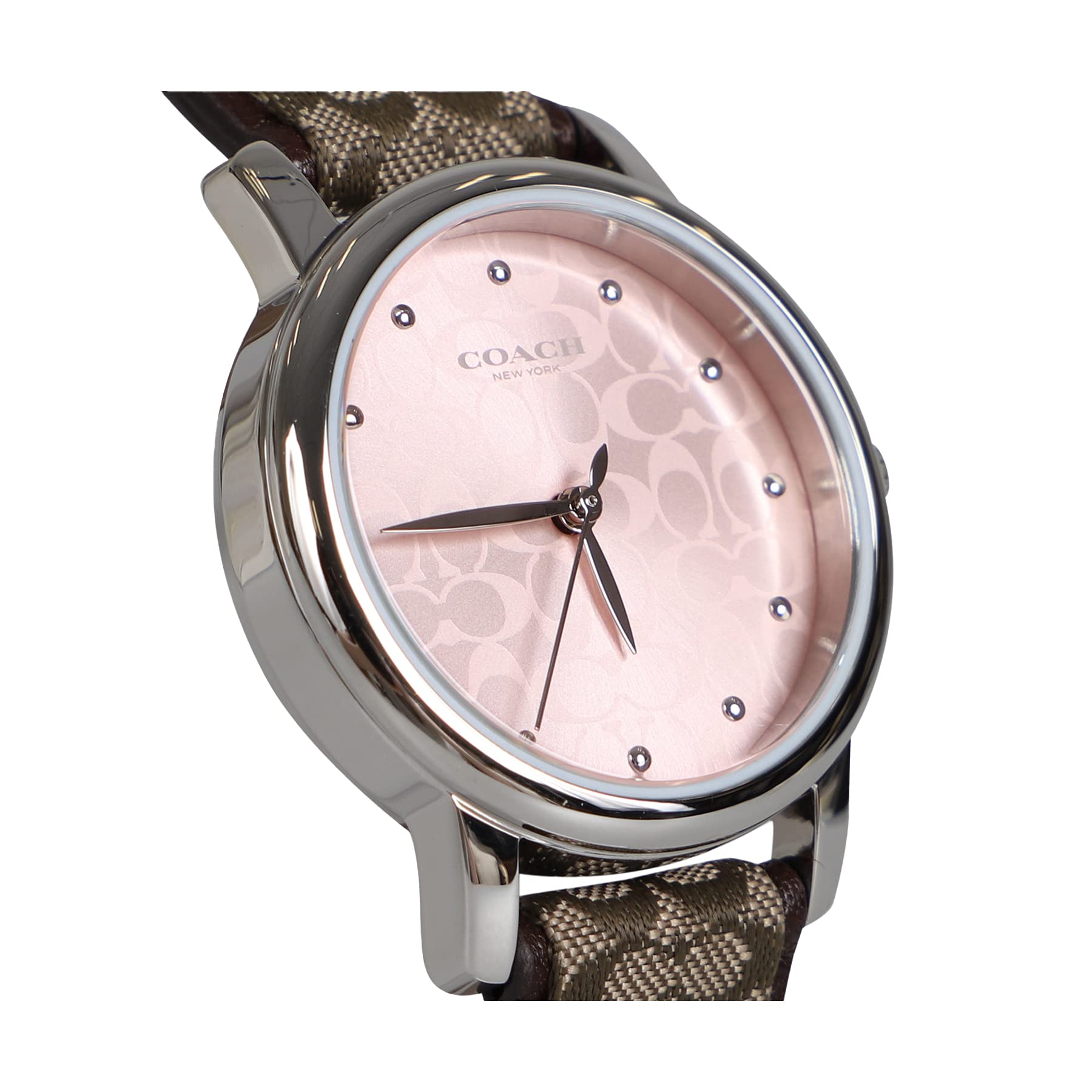 COACH 14503399 Small Pink Dial Signature Logo Women's Watch