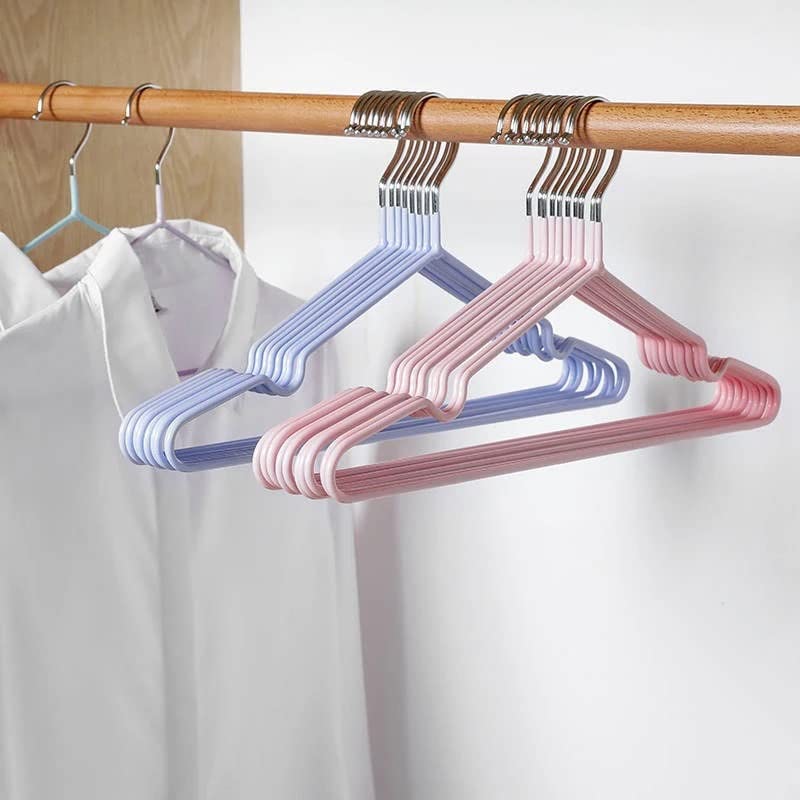 N/A Clothes Hanger Household Non-Slip Metal Drying Rack for Adult Suit Plus Length Clothing Hanger (Color : A, Size : 40 * 20cm)
