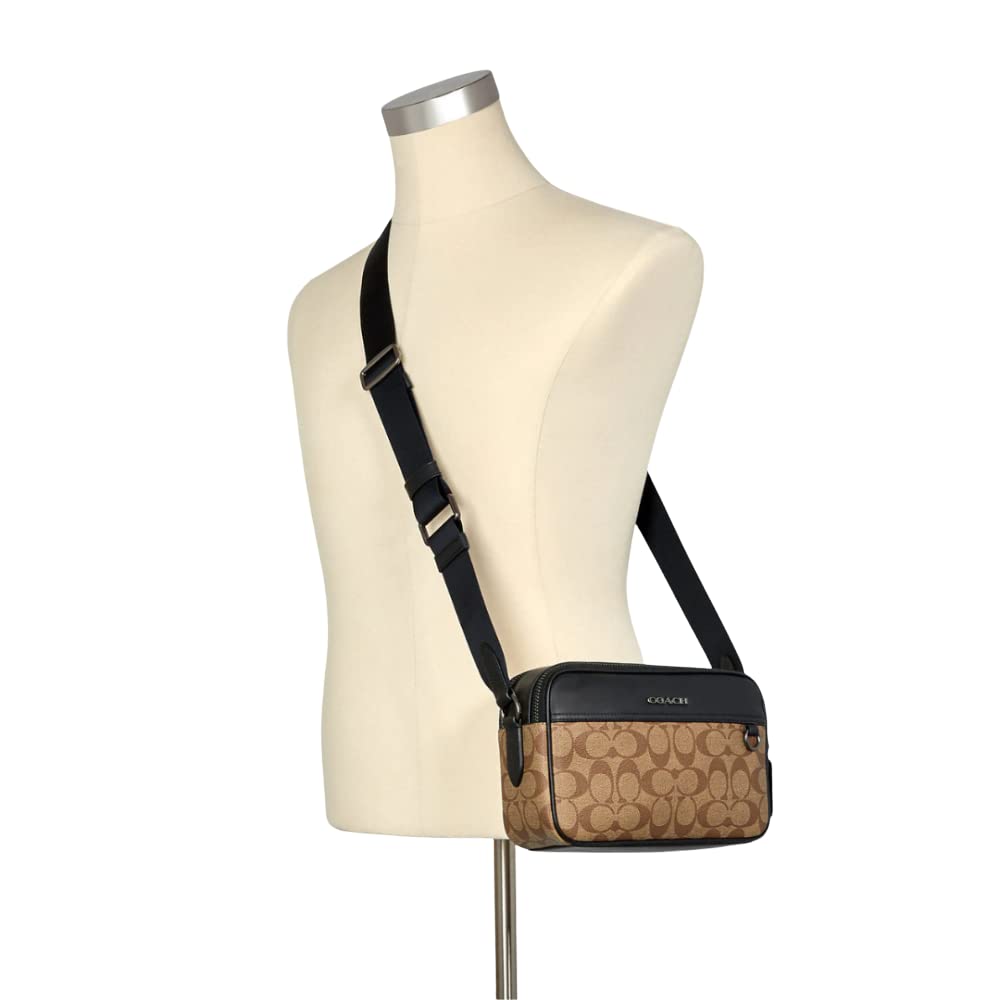 Coach Graham Crossbody In Signature Canvas Mens (Black)