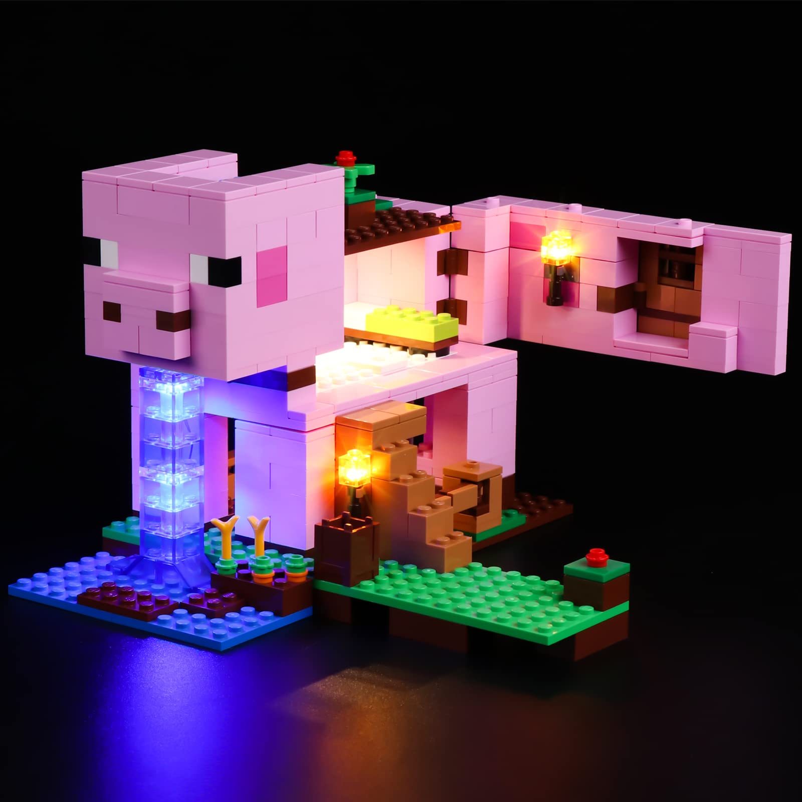 cooldac Lighting Kit for Lego The Pig House, LED Light Compatible with Pig House Lego 21170 (Lights Only, No Models)