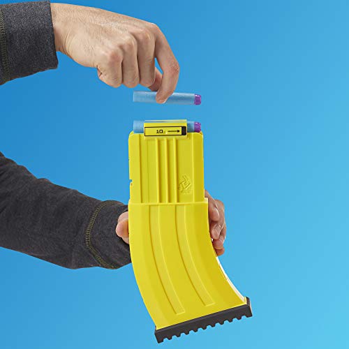 Nerf Fortnite AR-Durrr Burger Motorized Blaster - Customizing Stickers, 20 Darts, 10-Dart Clip - for Youth, Teens, Adults (Amazon Exclusive)