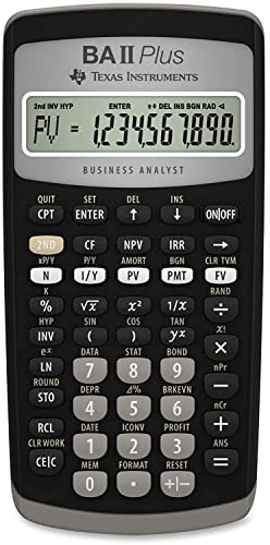 TEXBAIIPLUS - BAIIPlus Financial Calculator