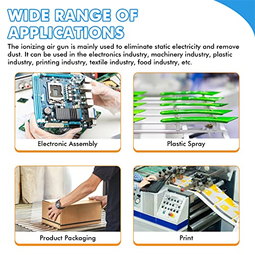YUCHENGTECH Ionizing Air Gun Anti Static Gun Anti Static Air Gun Static Eliminator Anti Static Ionizier with 4KV High Voltage GeneratorĀ 110V