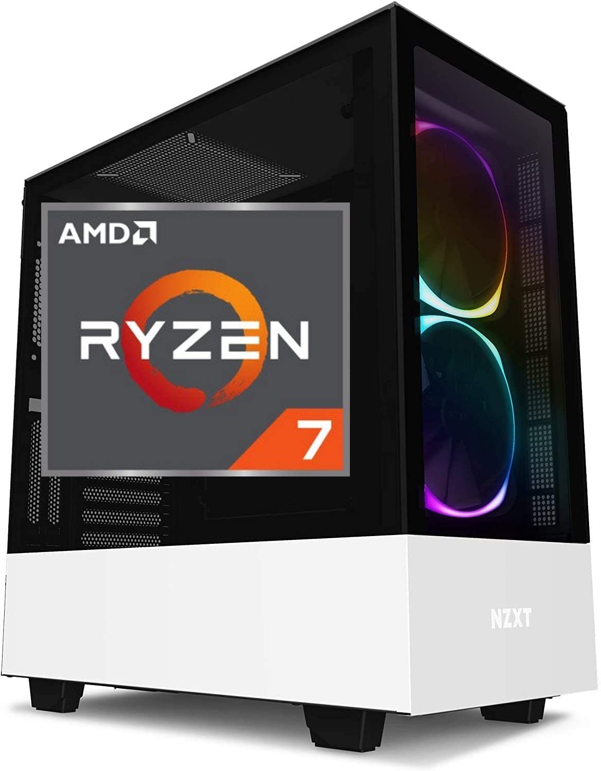 CPU Solutions.com Gaming PC RTX 3060, Ryzen® 7, 64GB RAM, 1000GB PCIe, RGB Tower