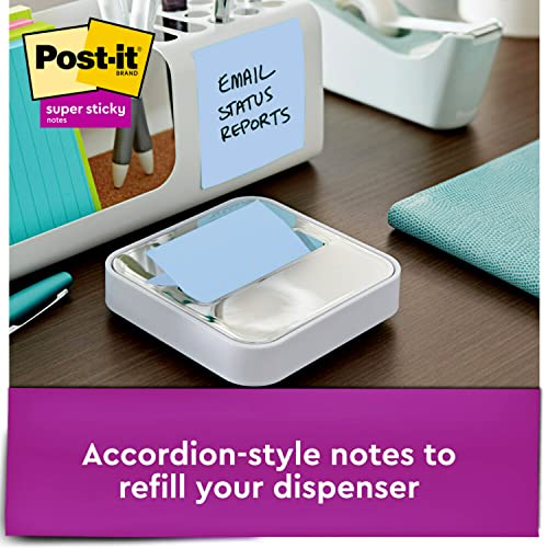 Post-it Super Sticky Pop-up Notes, 3x3 in, 6 Pads, 2x the Sticking Power, Poptimistic, Bright Colors, Recyclable (R330-6SST)