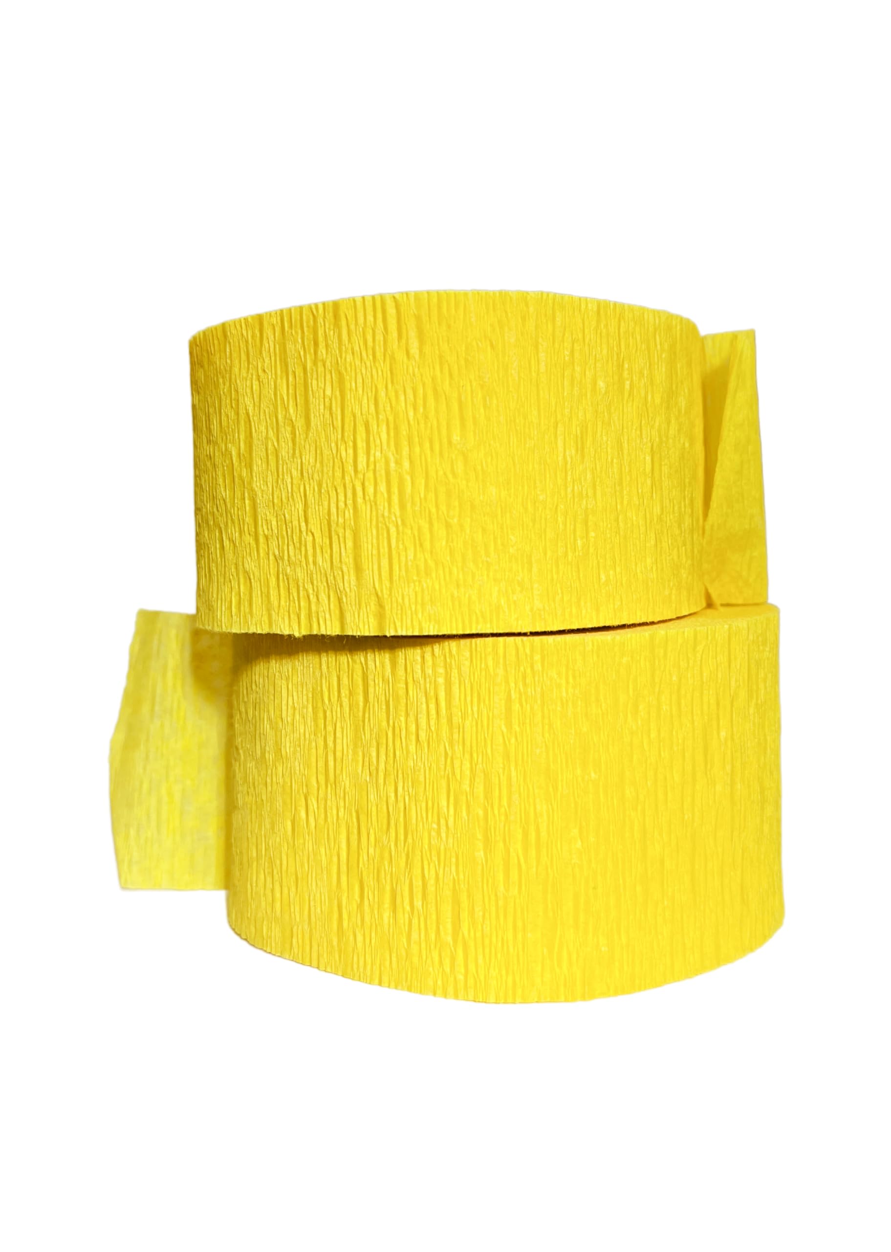 Green and Gold Yellow Crepe Paper Streamers (2 Rolls Each Color), 290 Feet Total, Made in USA