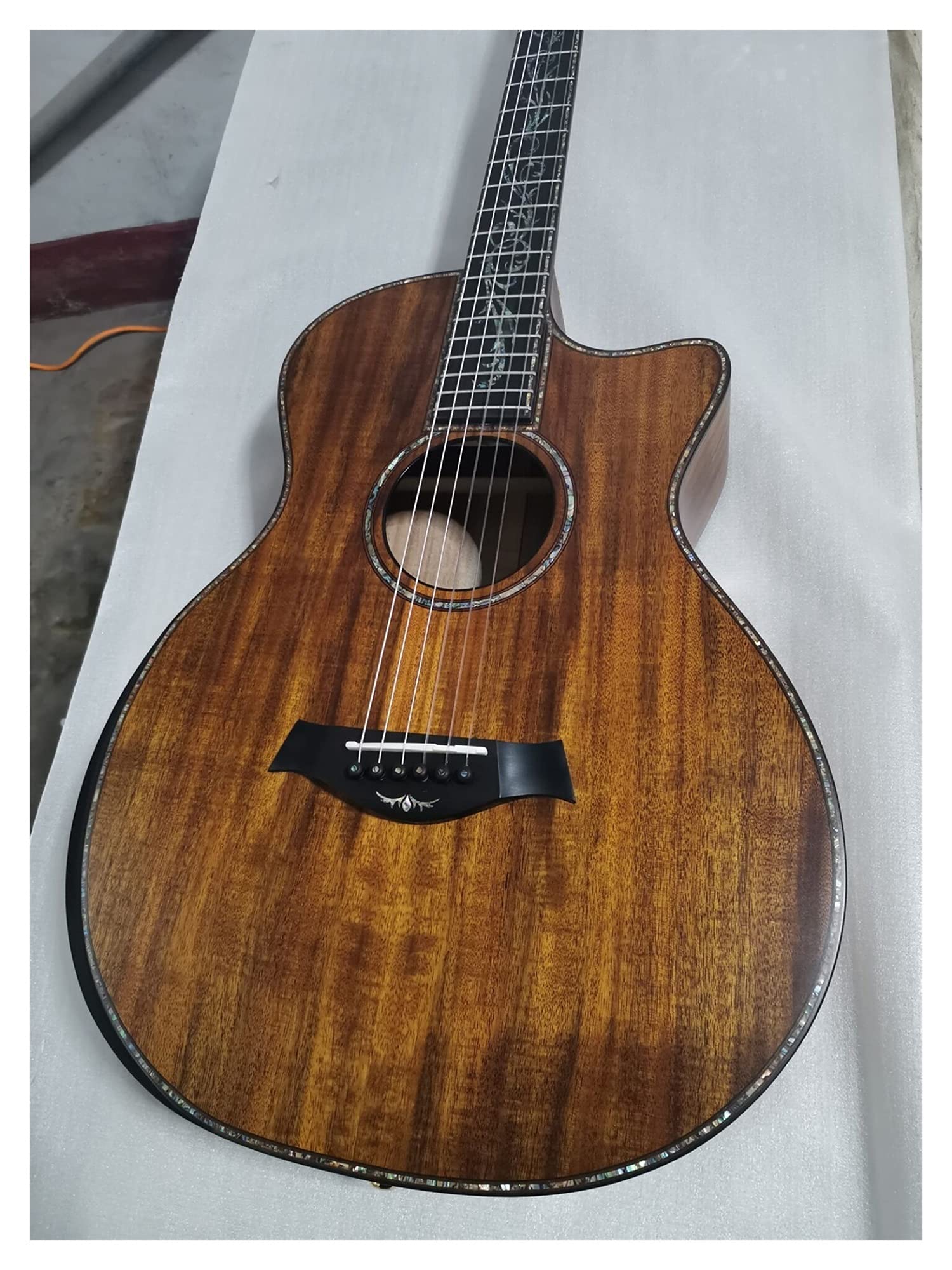 CJWSLYT Guitar AAA All Solid Guitar Slot Customized Satin Acoustic Guitar 714 Guitarra Handmade Customize PS12 Body Guitar Suitable for Players at All Stages. Electric Guitar