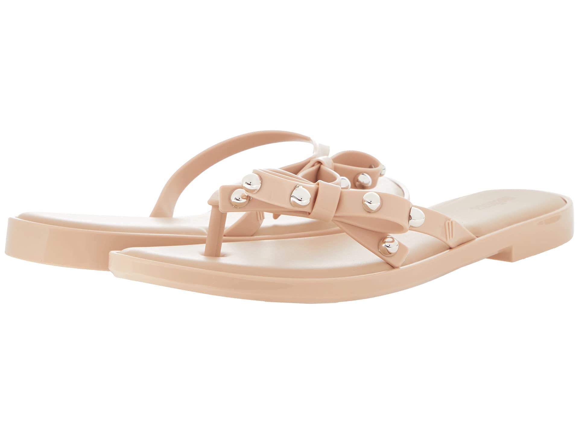 Melissa Shoes Flip Flop Slim II AD Beige 7 M