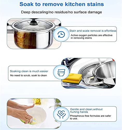 Foam Rust Remover Kitchen All-Purpose Cleaning Powder, 2023 Kitchenware Cleaning Agent, Kitchen Clean All Purpose Cleaning Foam, Multi-Purpose Foam Cleaner Rust Remover, Soak to Clean Greasy Dirt (1Pcs)