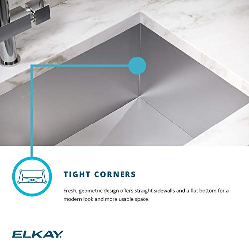 Elkay Crosstown 16 Gauge Stainless Steel, 30-1/2" x 18-1/2" x 10" Single Bowl Undermount Sink Kit