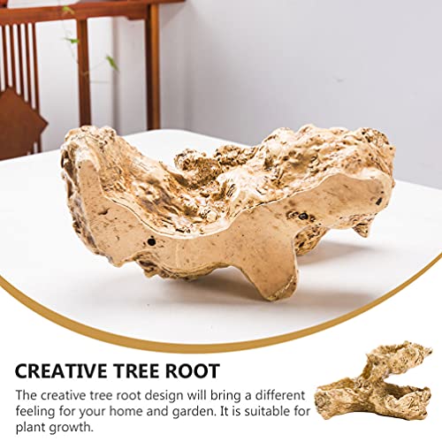 DOITOOL Tabletop Ornament Flowerpot Resin Clay Pot Cactus Desktop Flowerpot