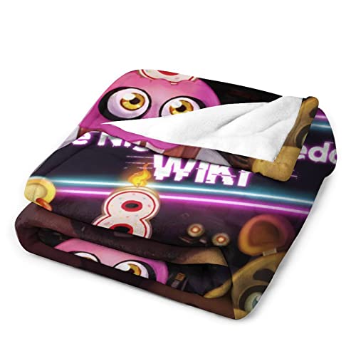 GIMCJOK Custom Five Horror Nights Video at Game Freddy's Throw Blanket, Flannel Fleece Halloween Blankets and Throws for All Seasons, Anti-Static Air Conditioned Blanket 40"x50"