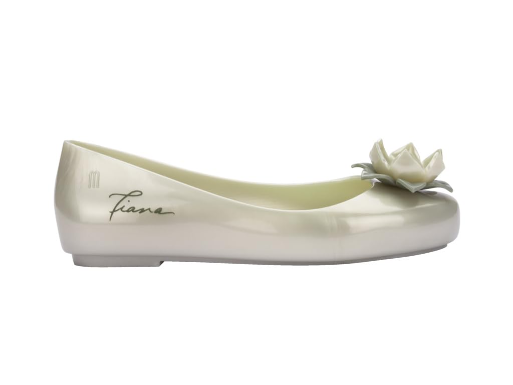 mini melissa Sweet Love + Disney Princess Ballet Flats for Kids, Princes and The Frog, 13