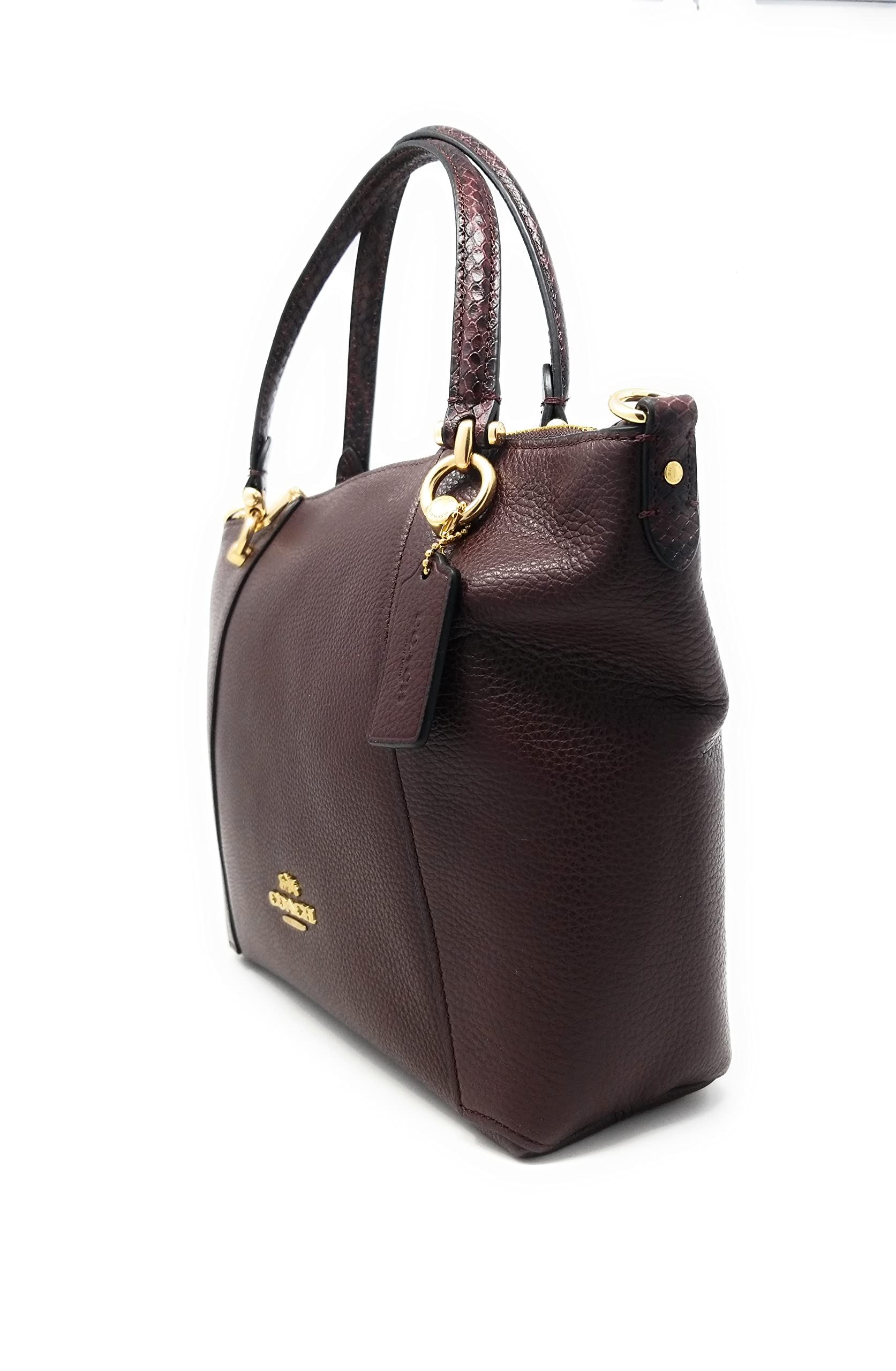 Coach Women's Kacey Satchel (Pebbled Leather - Cranberry)