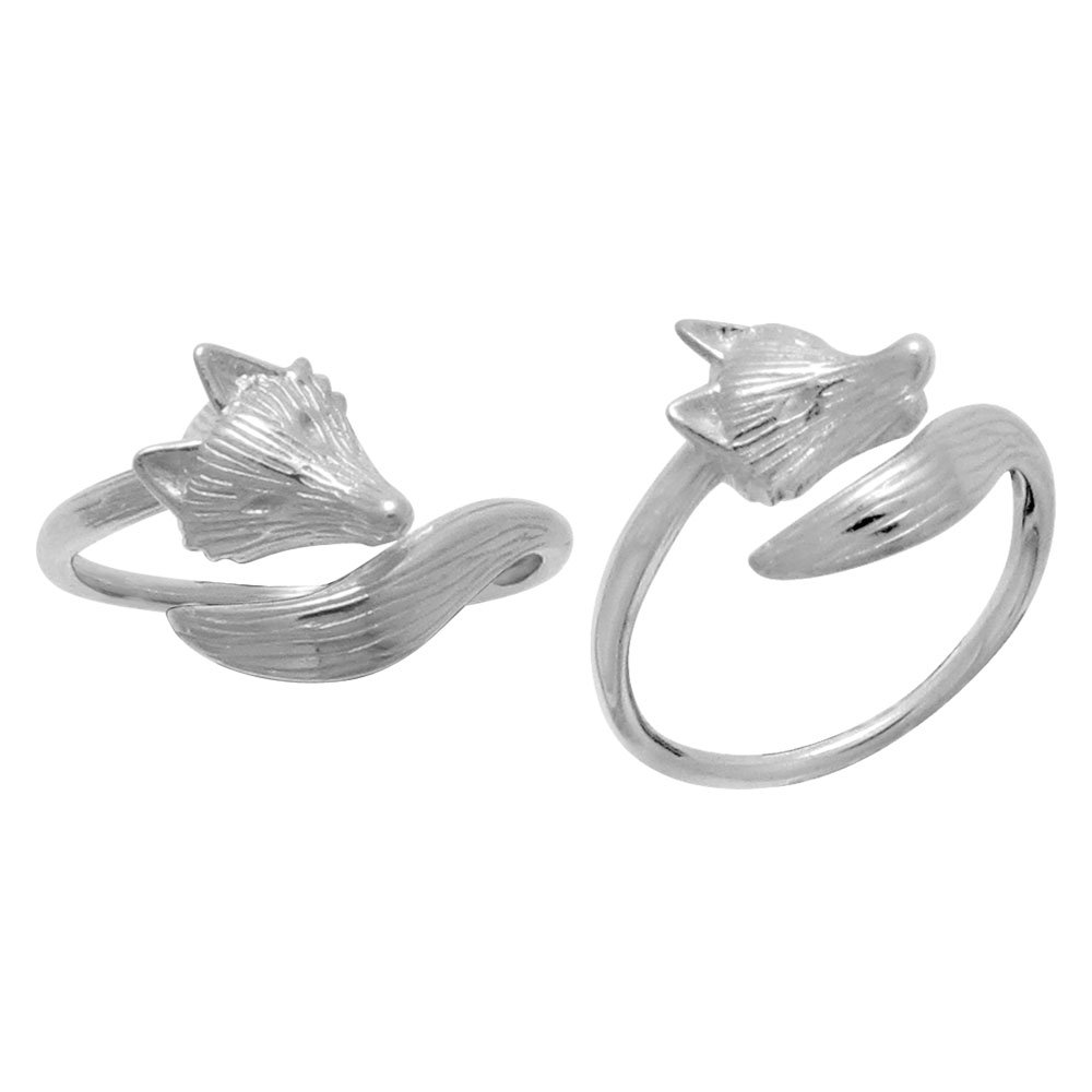 Boma Jewelry Sterling Silver Fox Ring, Size 7