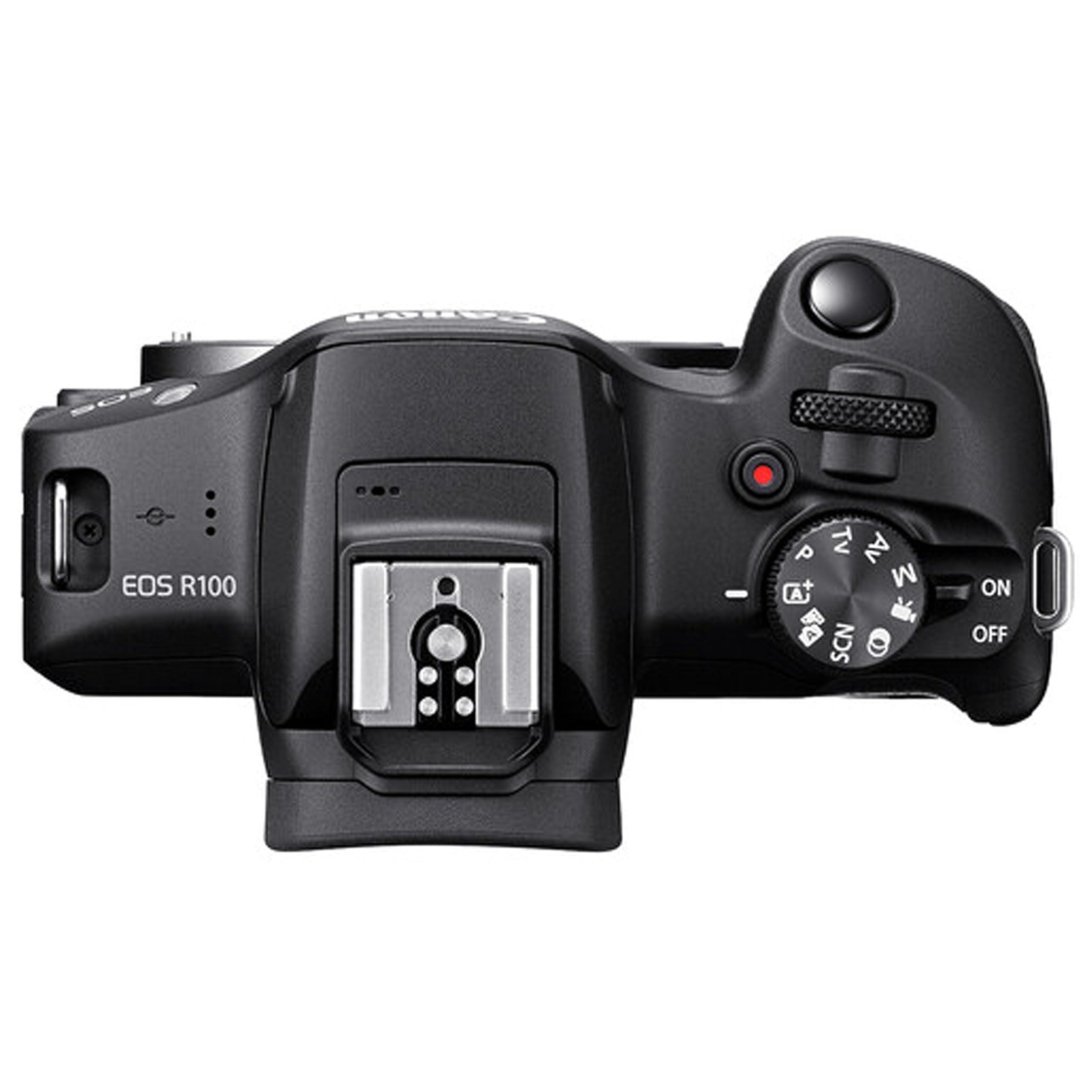 Canon EOS R100 Mirrorless Camera with 18-45mm Lens + 64GB Memory, Macro + 2X Len, Case, Gripster Tripodpod, and More (28pc Bundle) (Renewed)