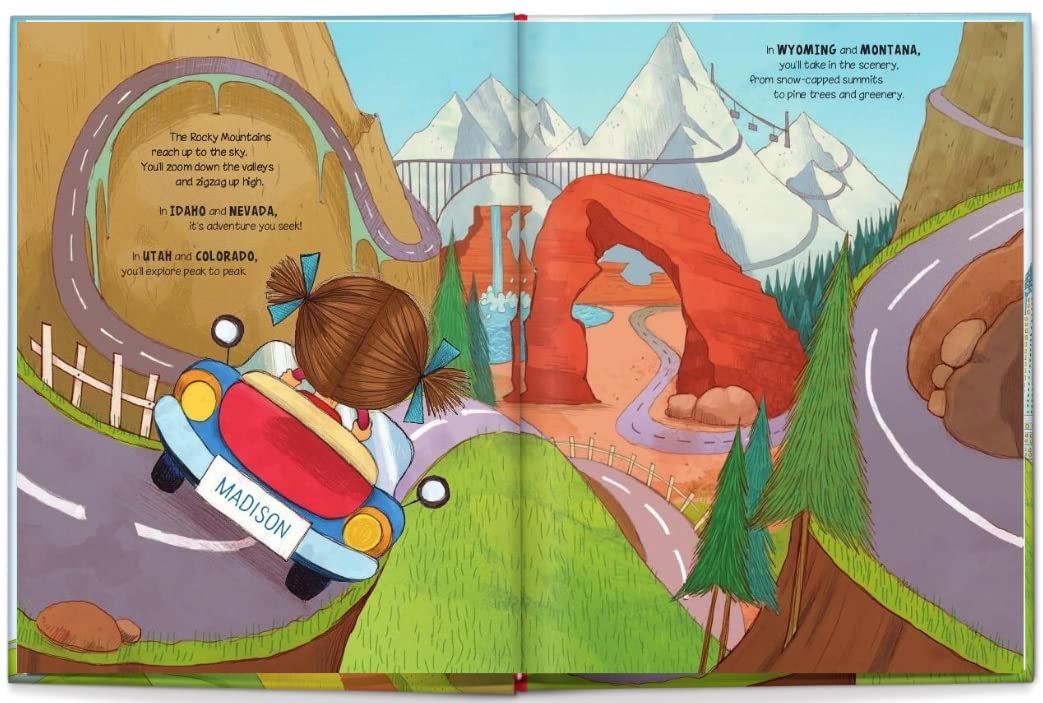 USA Road Trip - Personalized Children's Story - I See Me! (Hardcover)