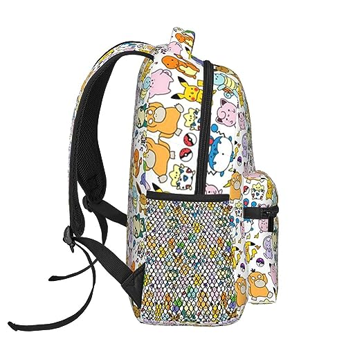 Cartoon Backpack Unisex Casual Durable Waterproof Daypack Personalized Laptop Bags Travel Work Sports Backpack for Men Women